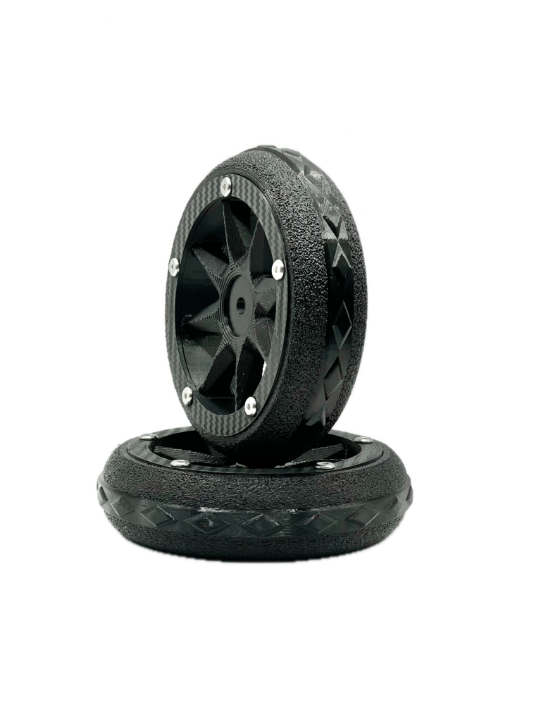 110mmx30mm Front Wheels "Diamonds". 12mm hex - AK RC Products